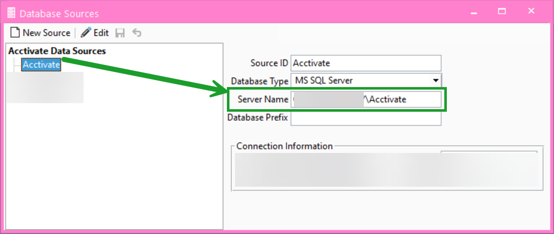 Locating the Acctivate database path